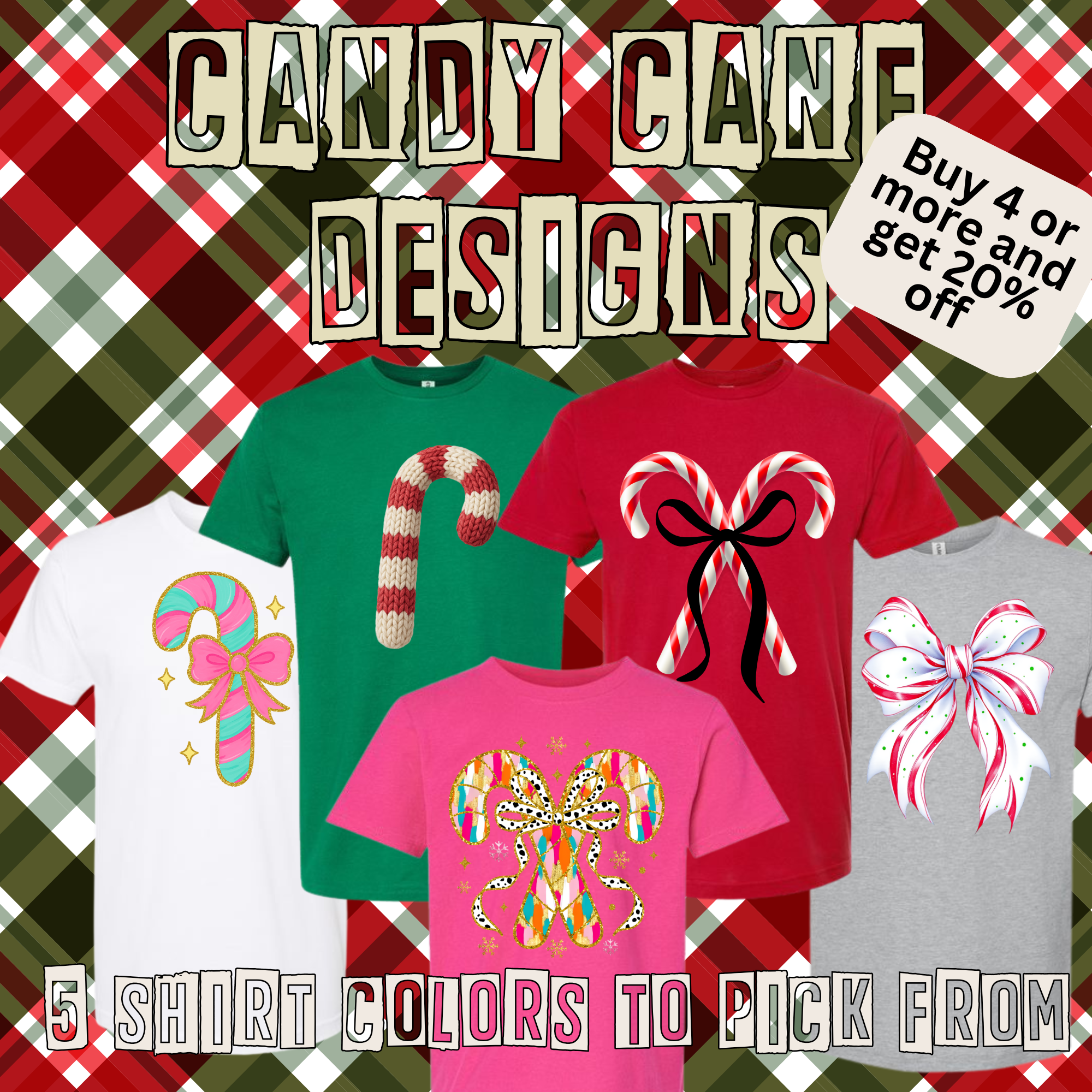 Candy Cane Spirit Days Shirts – wecancrew